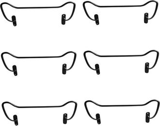 Aboofan 6stücke Weinflaschenhalter Aus Eisen Zur Wandmontage Rotweinregale Für Haus Büro Und Restaurant Stabile Weinflaschenregale Für Einfache Aufbewahrung