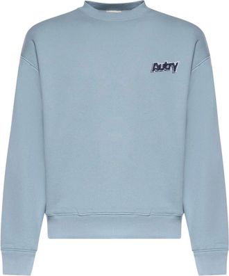 Autry Homme, Sweatshirts et sweats &agrave; capuche, Bleu, Taille: XL SweaT-shirt &agrave; imprim&eacute; logo