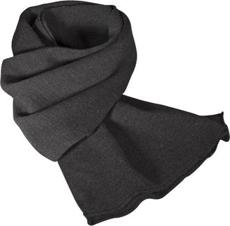 Hanseheld Strickschal aus 100% Schurwolle - Merino - Anthrazit | Wollschal | Feinstrick Schal 100% Wolle (Merino) | Mulesingfrei | Made in Germany