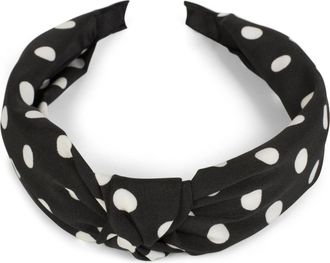 styleBREAKER Haarschmuck Haarreif gepunktet mit Knoten Rockabilly