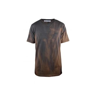Off-white T-Shirt mit Logo-Pr&auml;gung - - Tops - Herren - Braun - XS
