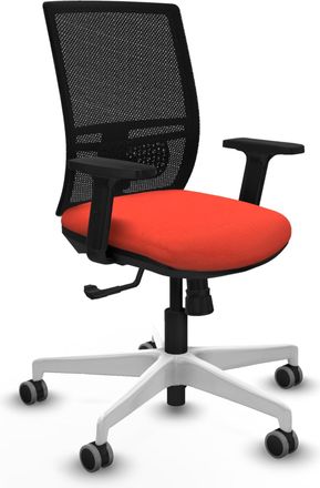 Piqueras y Crespo B&uuml;rostuhl mit 2D-Armlehnen, h&ouml;henverstellbare Lendenwirbelst&uuml;tze, ausgestattet mit 4 Positionen und Schneideschaum, mit Rollen von 65 mm, Parkett, Sch