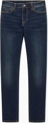 A|X Armani Exchange J01-super Skinny Jeans, Bleu Denim, 27 Femme