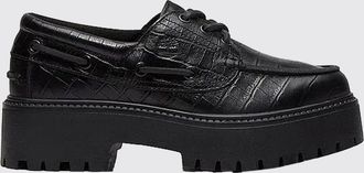 Timberland Plateau-Bootsschuhe aus Leder in Kroko-Optik