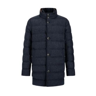 Herno Flanell-Daunenmantel - - Jackets - Herren - Blau - M
