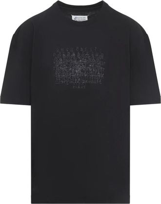Maison Margiela Homme, Tops, Noir, Taille: S Washed Cotton T-Shirt