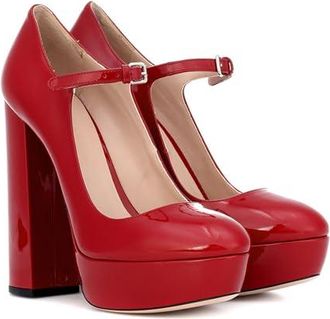 Generic Escarpins &agrave; Plateforme &eacute;paisse pour Femmes, &eacute;l&eacute;gants Escarpins &agrave; Bout Rond et &agrave; lani&egrave;res, Chaussures &agrave; Talons Hauts Confortables avec Bride &agrave; Cheville