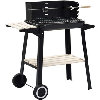 vidaXL Vidaxl - Barbecue au charbon de bois avec roulettes