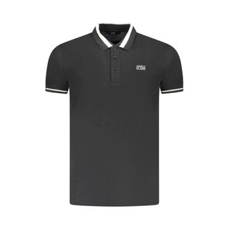 Cavalli Schwarzes Baumwoll Herren Polo Shirt - - Tops - Herren - Schwarzk - L