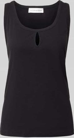 Victoria Beckham Regular Fit Top mit Leinen-Anteil