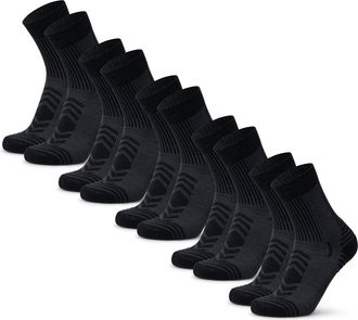 Danish Endurance Leichte Merino Wolle Wandersocken, Sommer Wollsocken, Unisex, für Herren & Damen, 3 & 5 Paar, Schwarz -, 48-51