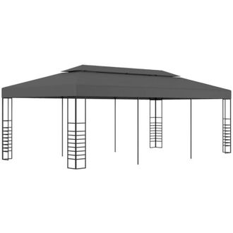vidaXL Vidaxl - Tonnelle de jardin 3 x 6 m Anthracite