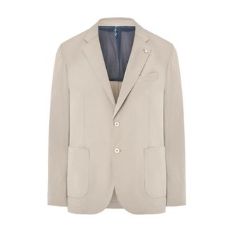 L.B.M. 1911 Technische Stoffjacke - - Jackets - Herren - Beige - M