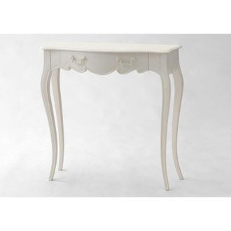 Hellin Hellin - Amadeus - Petite console blanc cass&eacute; Apolline 80x25 Acajou