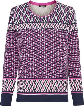 Olsen Langarmshirt, gerade geschnitten