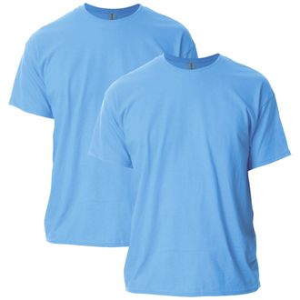 Gildan Unisex-Erwachsene Ultra Cotton, Style G2000, Multipack T-Shirt, Carolina Blue (2er-Pack), 3XL