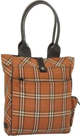 Burberry Pre-owned Toile sacs-main - Femme - Pre-owned - Brun - Taille: ONE Size