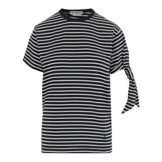 J.W.Anderson Femme, Tops, Rouge, Taille: 38 FR T-shirt ray&eacute; en coton