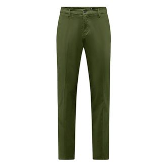 Bomboogie Homme, Pantalons, Vert, Taille: W32 Pantalon chino slim en satin stretch avec micro-imprim&eacute;