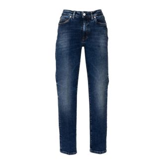 Nine In The Morning Dunkle Denim Slim Fit Komfort Hose - - Jeans - Damen - Blau - W28