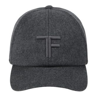Tom Ford unisex, Accessoires, Gris, Taille: M Casquette en Cachemire