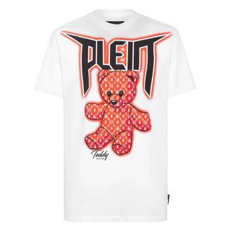 Philipp Plein T-Shirt Rundhals Teddy - - Tops - Herren - Wei&szlig; - 3XL