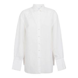 Finamore Wei&szlig;es Leinenhemd Made in Italy - - Blouses & Shirts - Damen - Wei&szlig; - 2XL