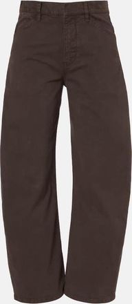 Nili Lotan Mid-Rise Barrel Jeans Tribeca aus Baumwolle