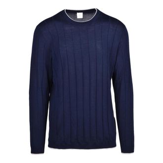 Eleventy Maglioncino Girocollo - - Knitwear - Herren - Blau - XL