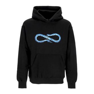 PROPAGANDA Schwarzer Logo Hoodie mit K&auml;ngurutasche - - Sweatshirts & Hoodies - Herren - Schwarzk - XL