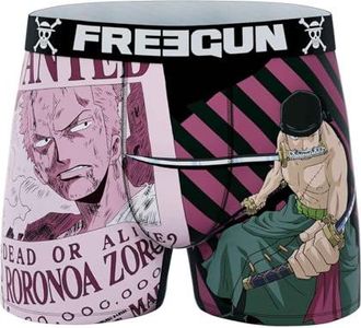 Freegun Boxer Garçon One Piece (12-14 Ans, Roronoa Zoro Wanted OP4)