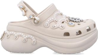 Crocs Femme, Chaussures, Blanc, Taille: 36 EU Bae Pinnacle Embellished Clog