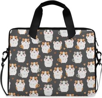 Alaza Sac pour ordinateur portable de 40,6 &agrave; 15,6 pouces, sac &agrave; bandouli&egrave;re mignon pour ordinateur portable de 40,6 &agrave; 15,6 cm, sac fourre-tout pour femme, h