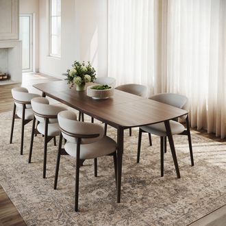 nuLOOM Nuloom Hillstone Collection Teppich, traditionelles Vintage-Medaillon, dick und weich, langlebig, fusselfrei, niedriger Flor, Poly/Jute-Mischung, leic