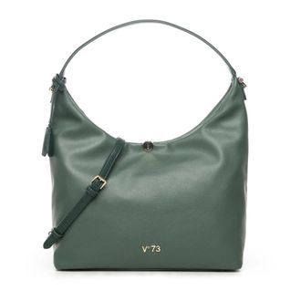 V&deg; 73 Weiche Leder-Schultertasche mit Logo - - Bags - Damen - Gr&uuml;n - ONE SIZE