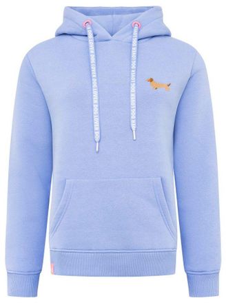 Zwillingsherz Hoodie Kleiner Dackel Dackel-Stickerei, bedruckter Kordelzug, K&auml;ngurutasche