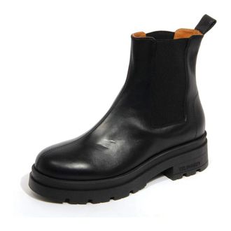 Trussardi Beatles Lederstiefel Made in Italy - - Shoes - Damen - Schwarzk - 37 EU