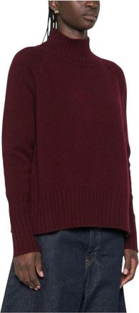 Be You Pullover mit Rollkragen und Raglan&auml;rmeln - - Knitwear - Damen - Rot - M