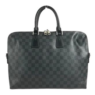 Louis Vuitton Sacoche Pre-owned Louis Vuitton en toile Damier Graphite - Homme - Pre-owned - Noir - Taille: ONE Size
