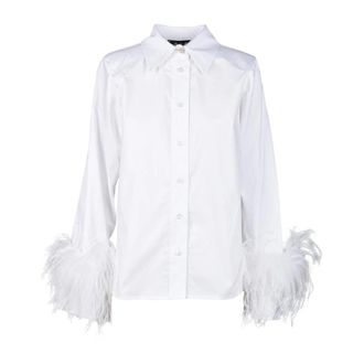 Giulia N Couture Wei&szlig;e Bluse f&uuml;r Frauen - - Blouses & Shirts - Damen - Wei&szlig; - S