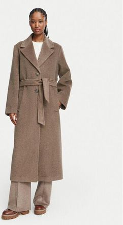 Max Mara Wollmantel Bronte 2625016112 Beige Regular Fit