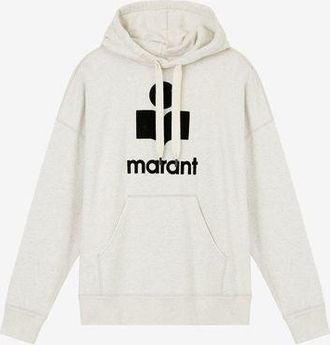 Isabel Marant Sweatshirt Oversize A Capuche Logo Miley - Homme - &Eacute;cru - Taille XS - Isabel Marant