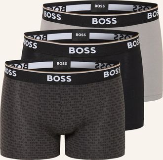 HUGO BOSS 3er-Pack Boxershorts Power grau