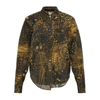 AllSaints Femme, Blouses et Chemises, Vert, Taille: 40 FR Cory Shirt