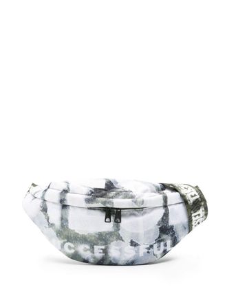 Diesel Rave G&uuml;rteltasche mit grafischem Print - Wei&szlig;