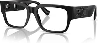 Versace Schwarze Brillen mit Logo - - Accessories - unisex - Schwarzk - 53 MM