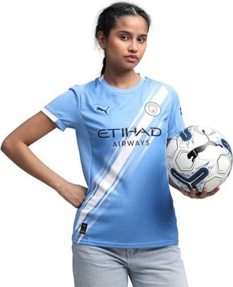 Puma Maillot Manchester City Domicile 2025/26 Saison - Femme - Team Light Blue - Taille : M