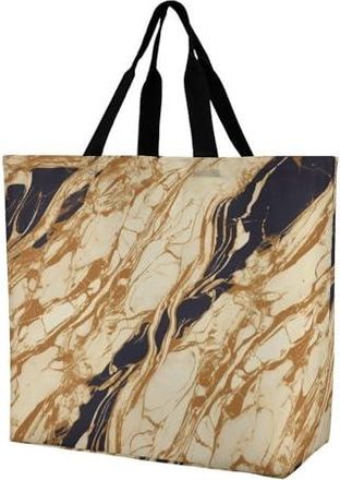 Generic Marbre Sac &Agrave; Bandouli&egrave;re R&eacute;utilisable Sacs Imperm&eacute;able Sac Fourre Tout Pour Shopping Gym Voyage
