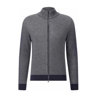 Phil Petter Cardigans - - Knitwear - Herren - Blau - XL