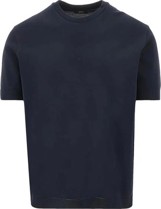 Herno Homme, Pulls, Bleu, Taille: 4XL T-shirt ras du cou